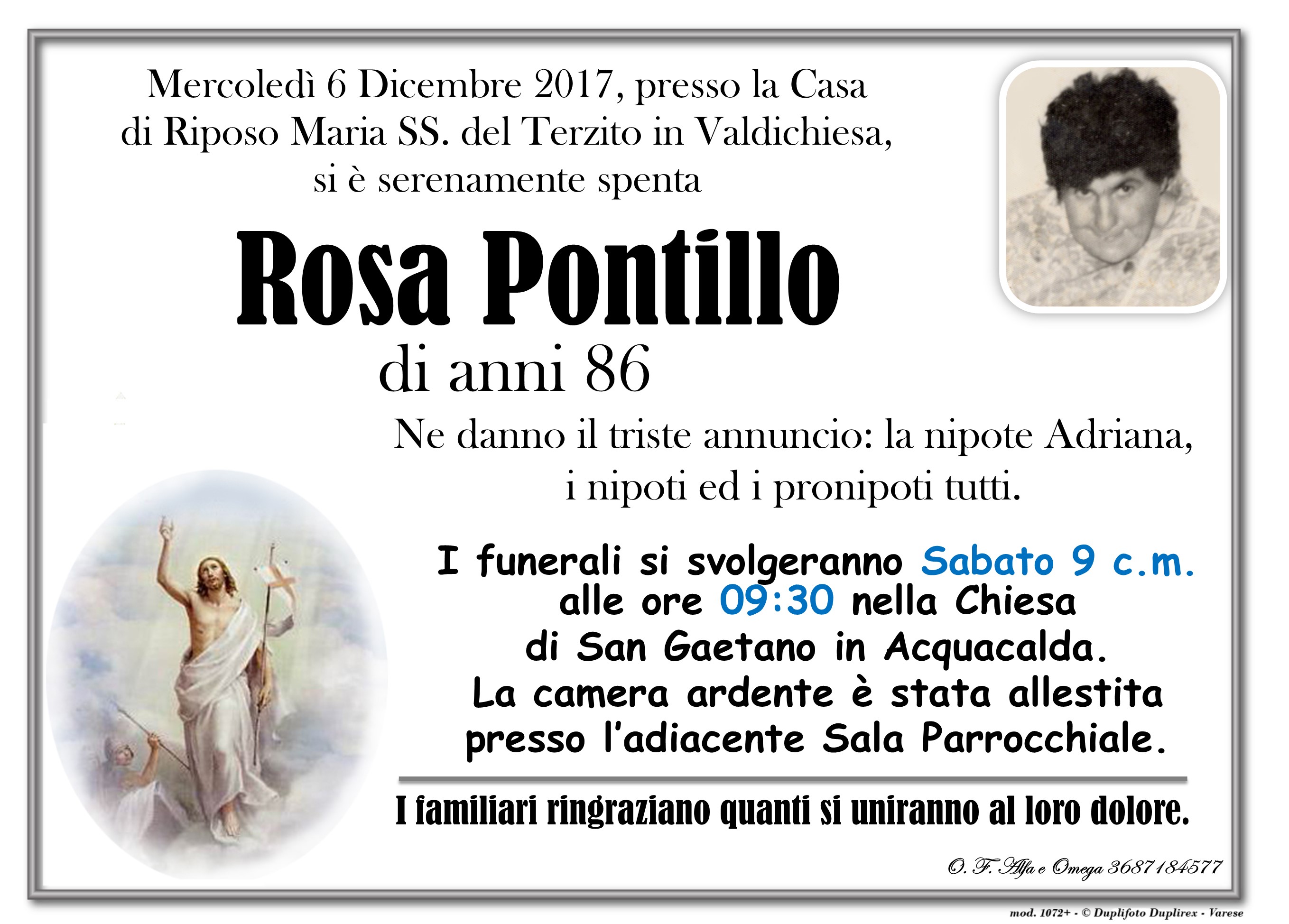 E’ morta Rosa Pontillo | Il Giornale di Lipari